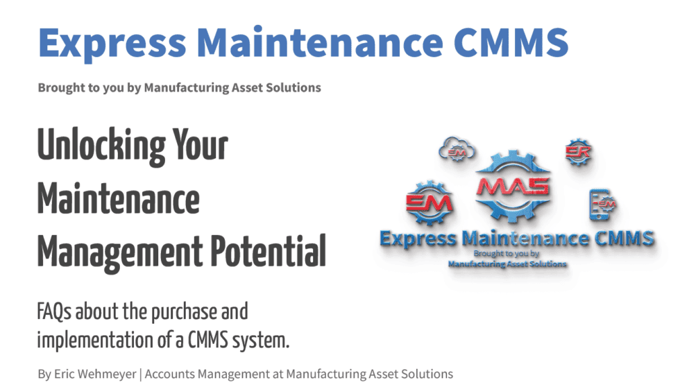 Unlocking your Maintenance Management Potential - Express Maintenance CMMS
